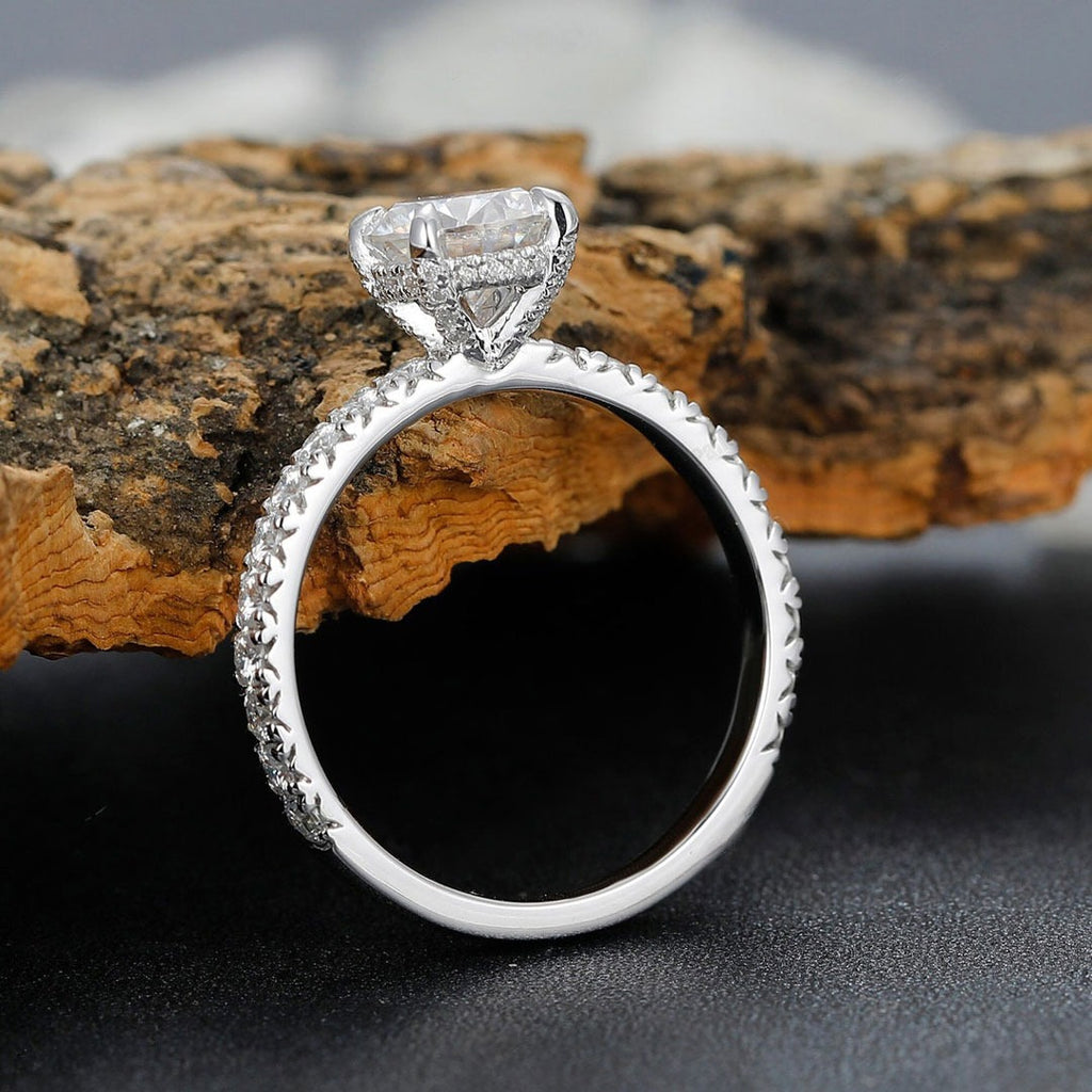 3.50 Ct Round Cut Lab-Created Diamond Engagement Wedding Ring ...